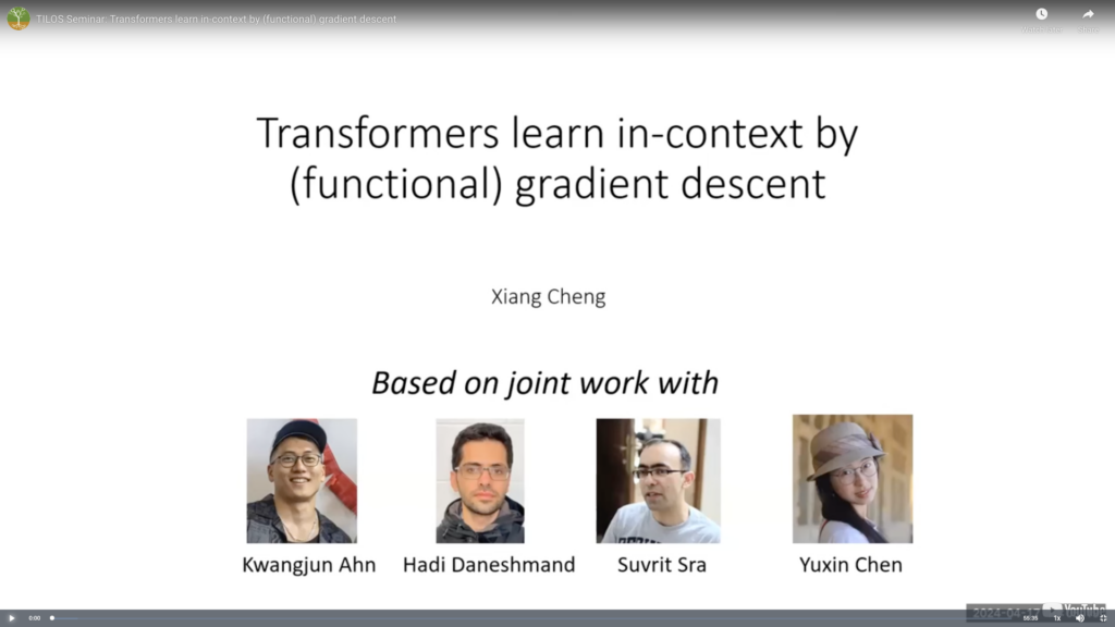 Tilos Seminar Transformers Learn In Context By Functional Gradient