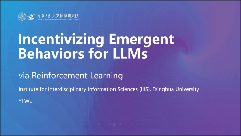 TILOS Seminar: Incentivizing Emergent Behaviors for LLMs via ...